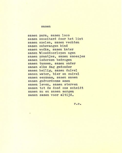 Uitgetypt gedicht - Probeer | René Oskam